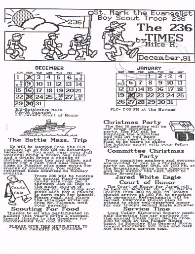 The 236 Times Dec 1991 | Troop 236